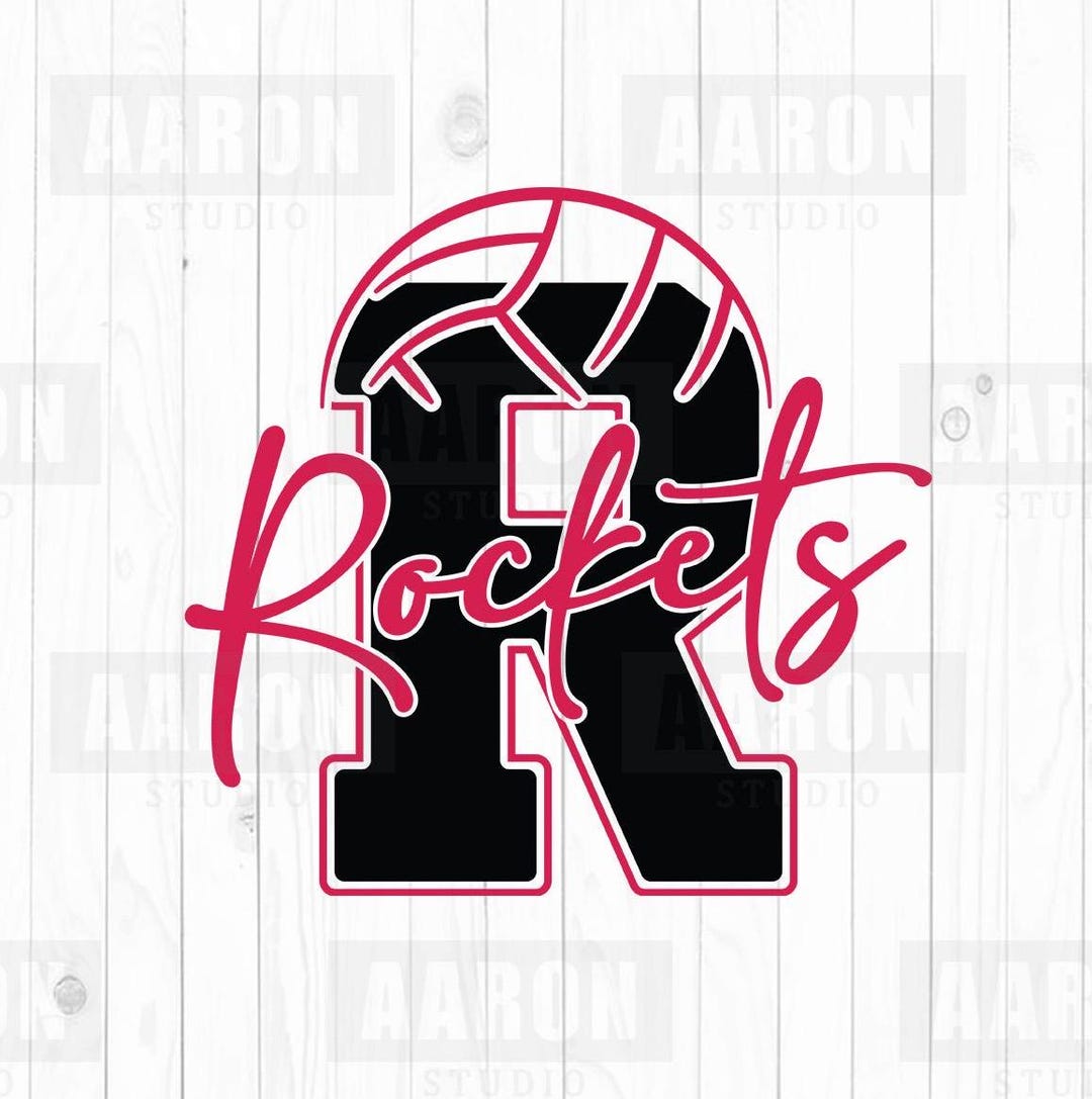 Rockets Volleyball SVG PNG DXF, Rockets Volleyball Svg, Rockets Mascot ...