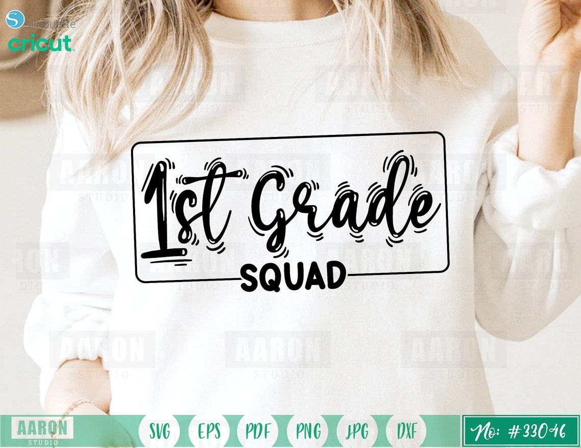 1st Grade Squad Svg 1st Grade Svg First Grade Svg School - Etsy