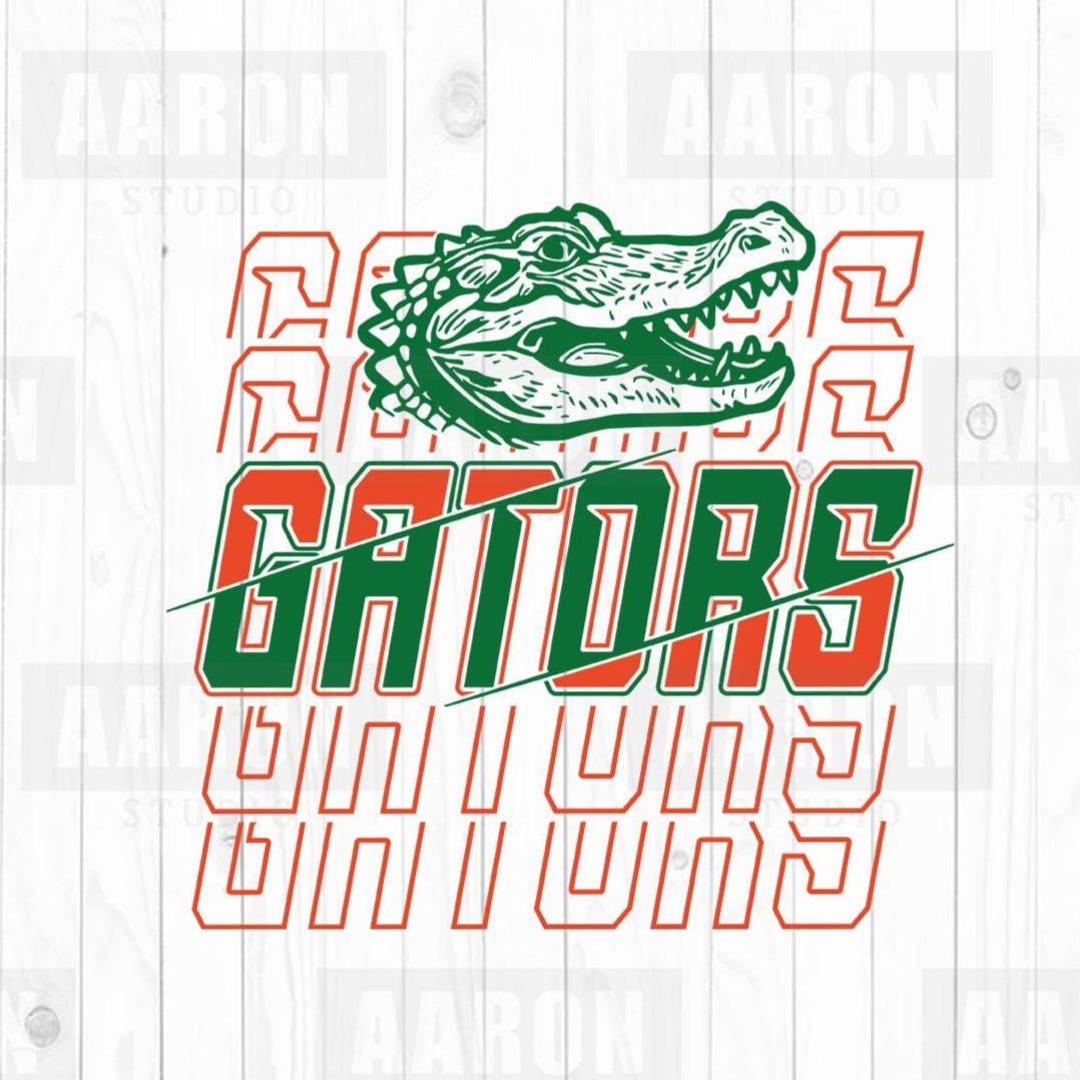 Gators SVG PNG DXF, Gators Mascot Svg, Gators Shirt Svg, Gators Face ...