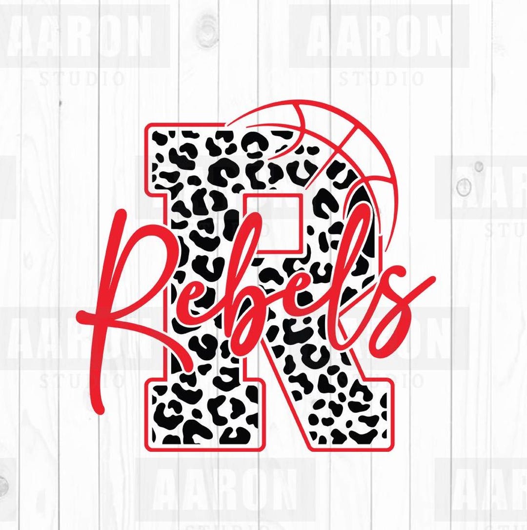 Rebels Basketball SVG PNG DXF, Rebels Svg, Leopard Basketball Svg ...