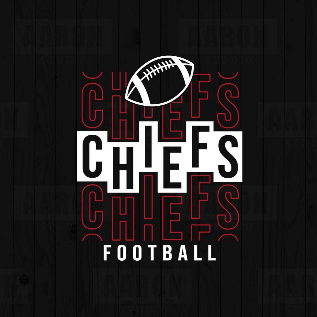 Chiefs Stacked Svg, Football Design, Cricut (png, Dxf, Pdf, Jpeg) - Etsy