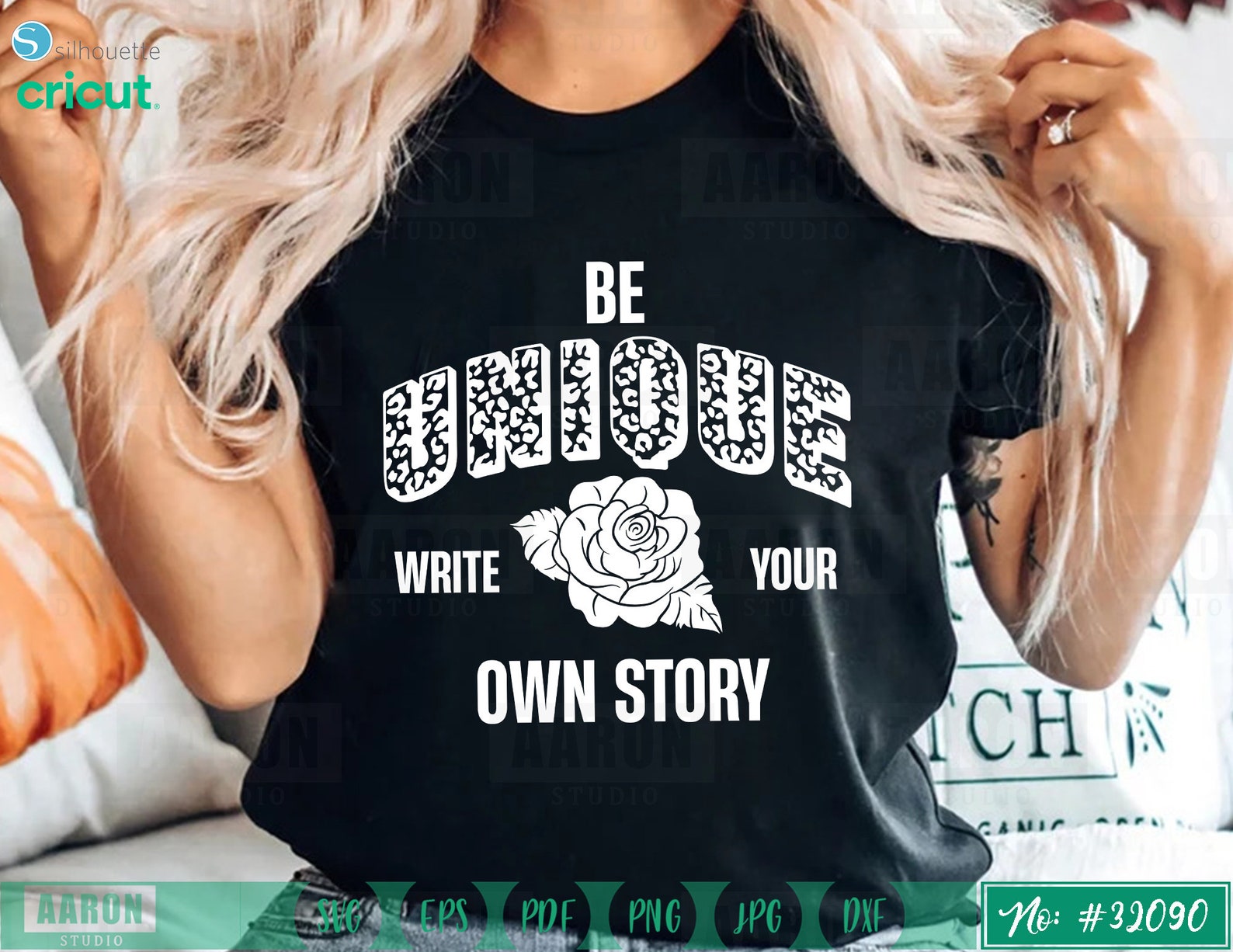Be Unique Write Your Own Story Svg Leopard Lettered Svg - Etsy