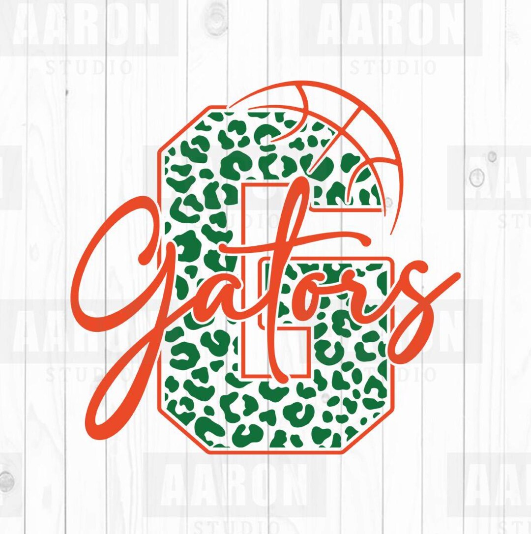 Gators Basketball SVG PNG DXF, Leopard Gators Svg, Basketball Svg ...