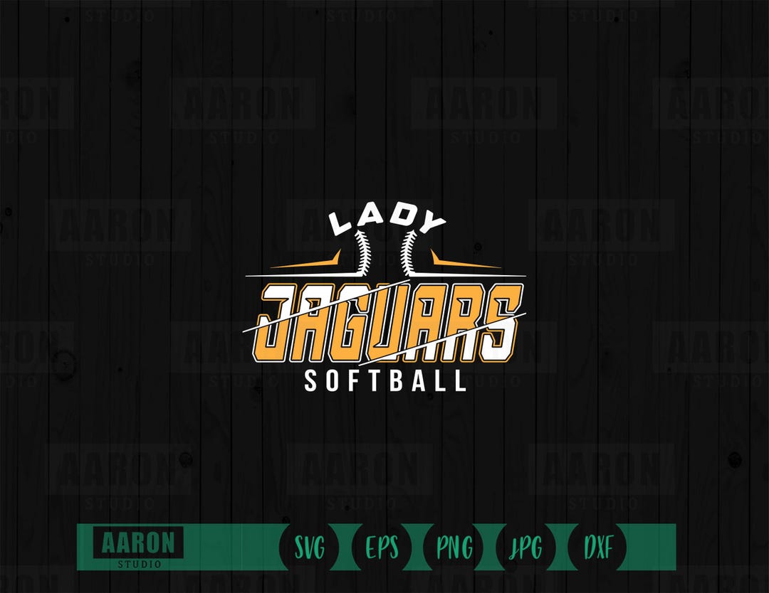 Lady Jaguars Softball SVG PNG DXF, Mascot Shirt Design (digital ...