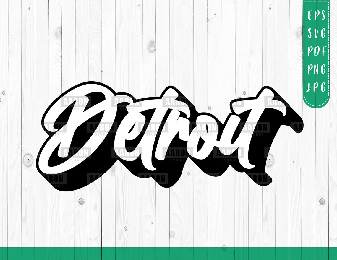 Detroit City Letter Prints Svg Print for Apparel Patch - Etsy