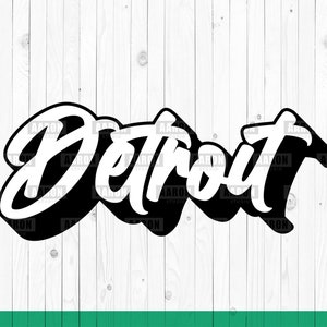 Detroit - City Letter Prints Svg , Print for Apparel , Patch , Sticker ...