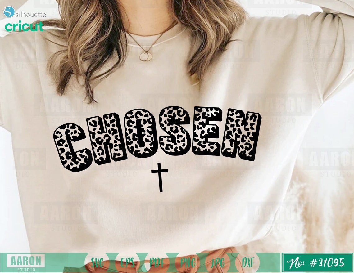 Chosen Svg Christian Svg Leopard Svg Cheetah Print - Etsy