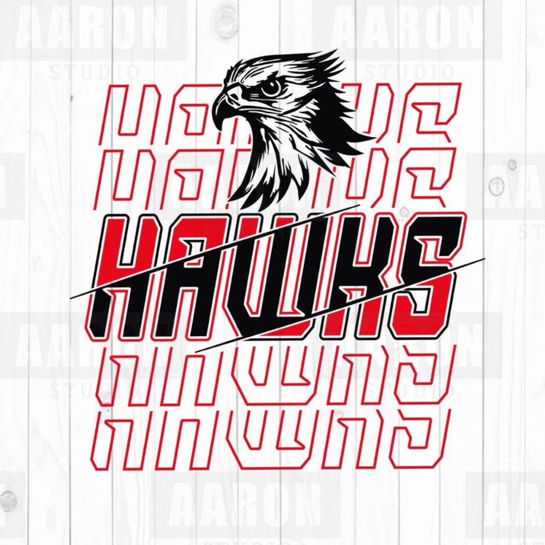 Hawks SVG PNG DXF, Hawks Mascot Svg, Hawks Shirt Svg, Hawks Face Svg ...