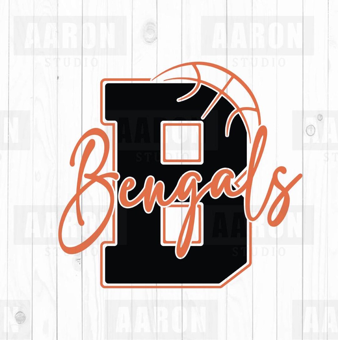 Bengals Basketball SVG PNG DXF, Bengals Basketball Svg, Bengals Mascot ...