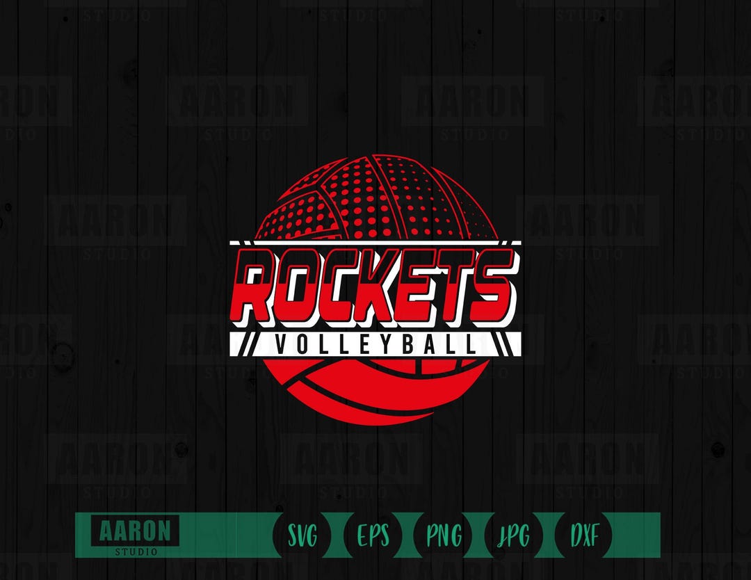 Rockets Volleyball SVG, PNG, DXF (digital Files) - Etsy