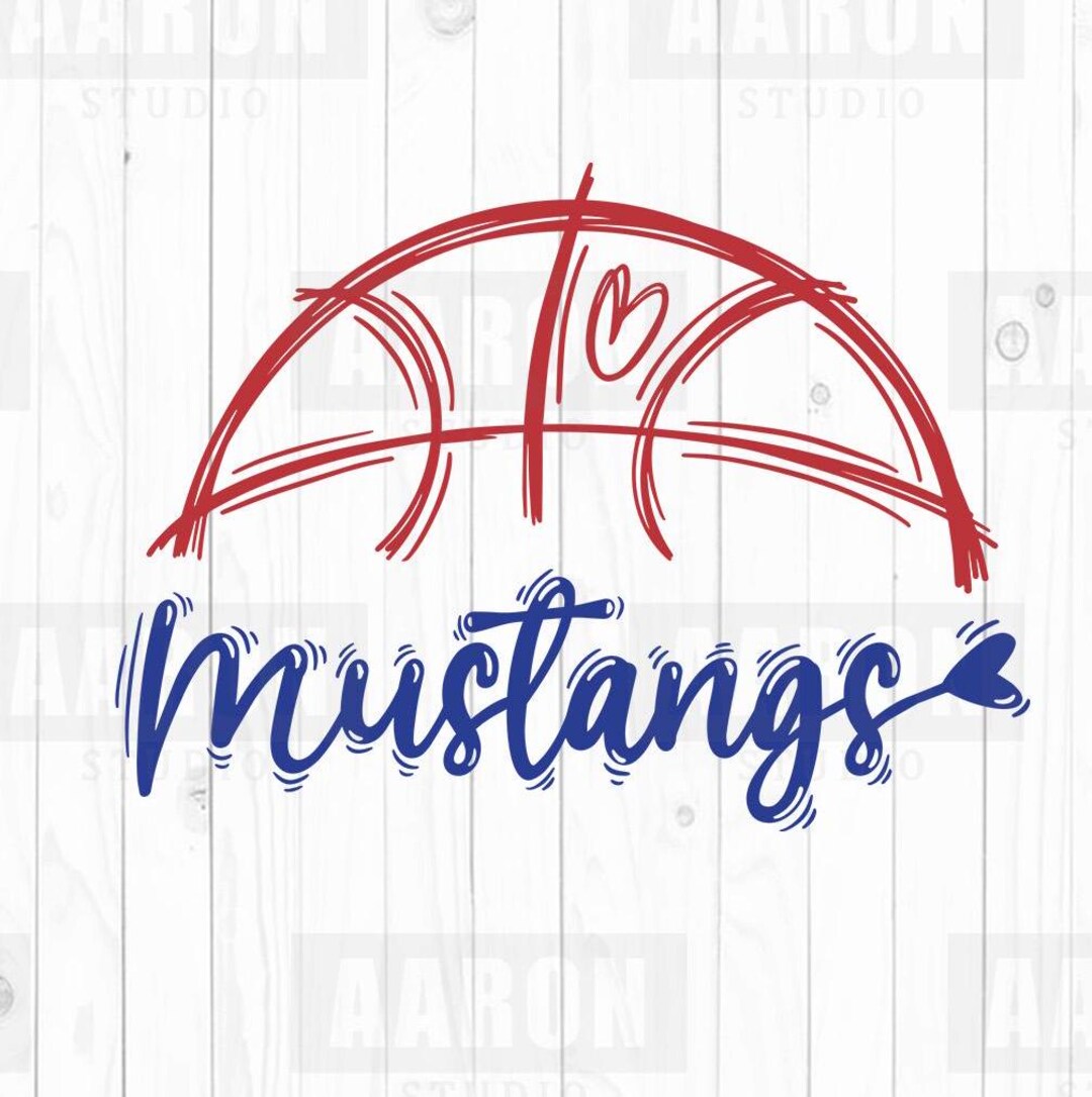 Mustangs Basketball SVG PNG DXF, Mustangs Basketball Svg, Mustangs ...