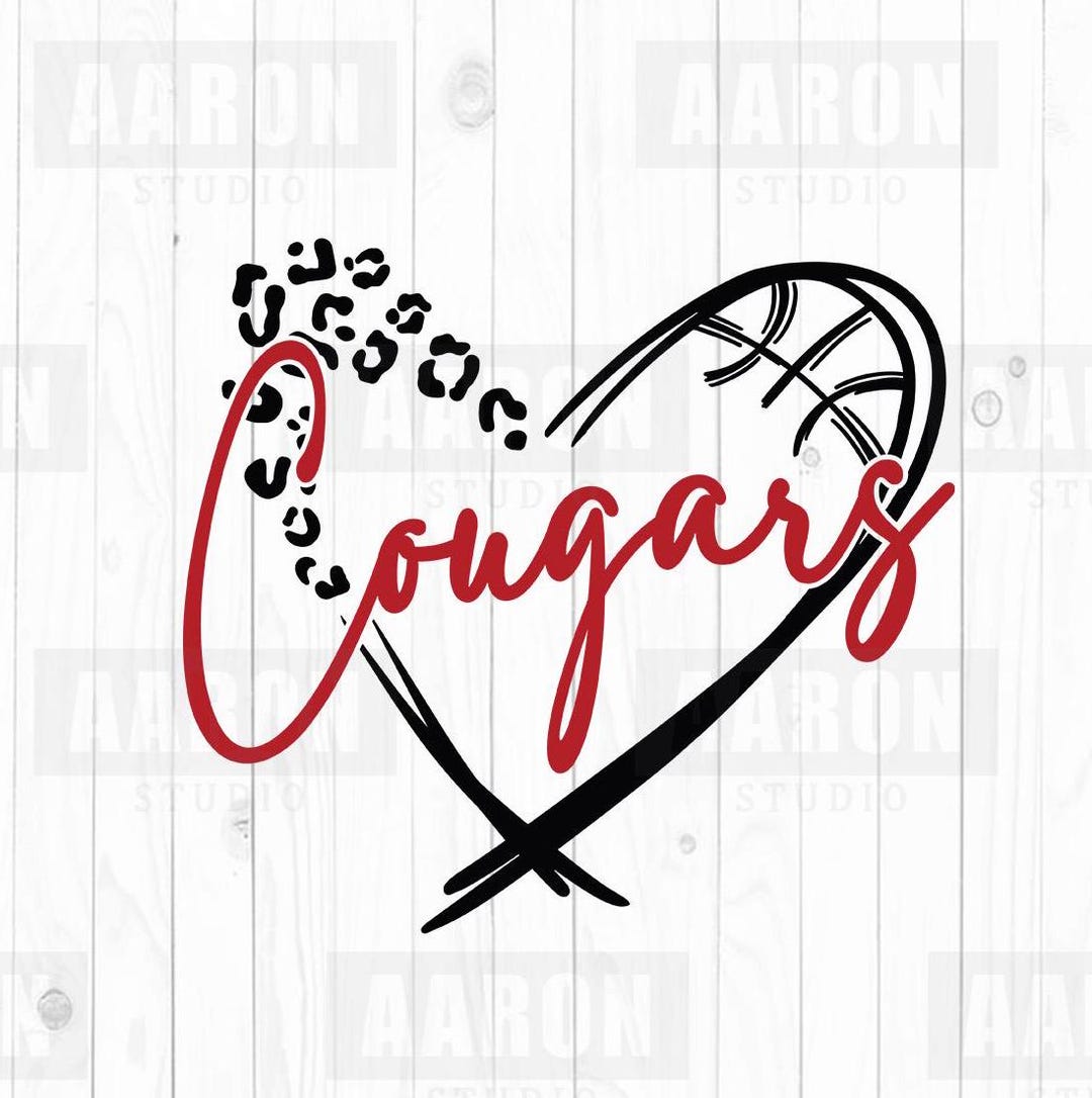 Cougars Leopard Basketball SVG PNG DXF, Cougars Basketball Svg, Cougars ...