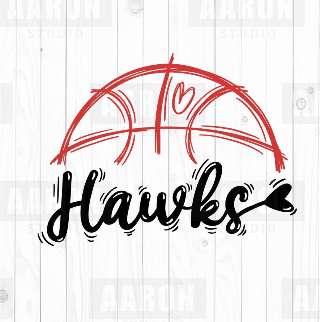 Hawks Basketball Mascot SVG, PNG, DXF, Cricut - Etsy