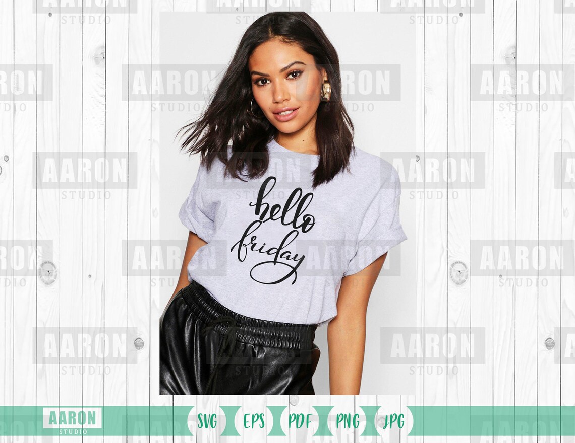 Hello Friday SVG Weekend SVG Friday Shirt Design Clipart - Etsy