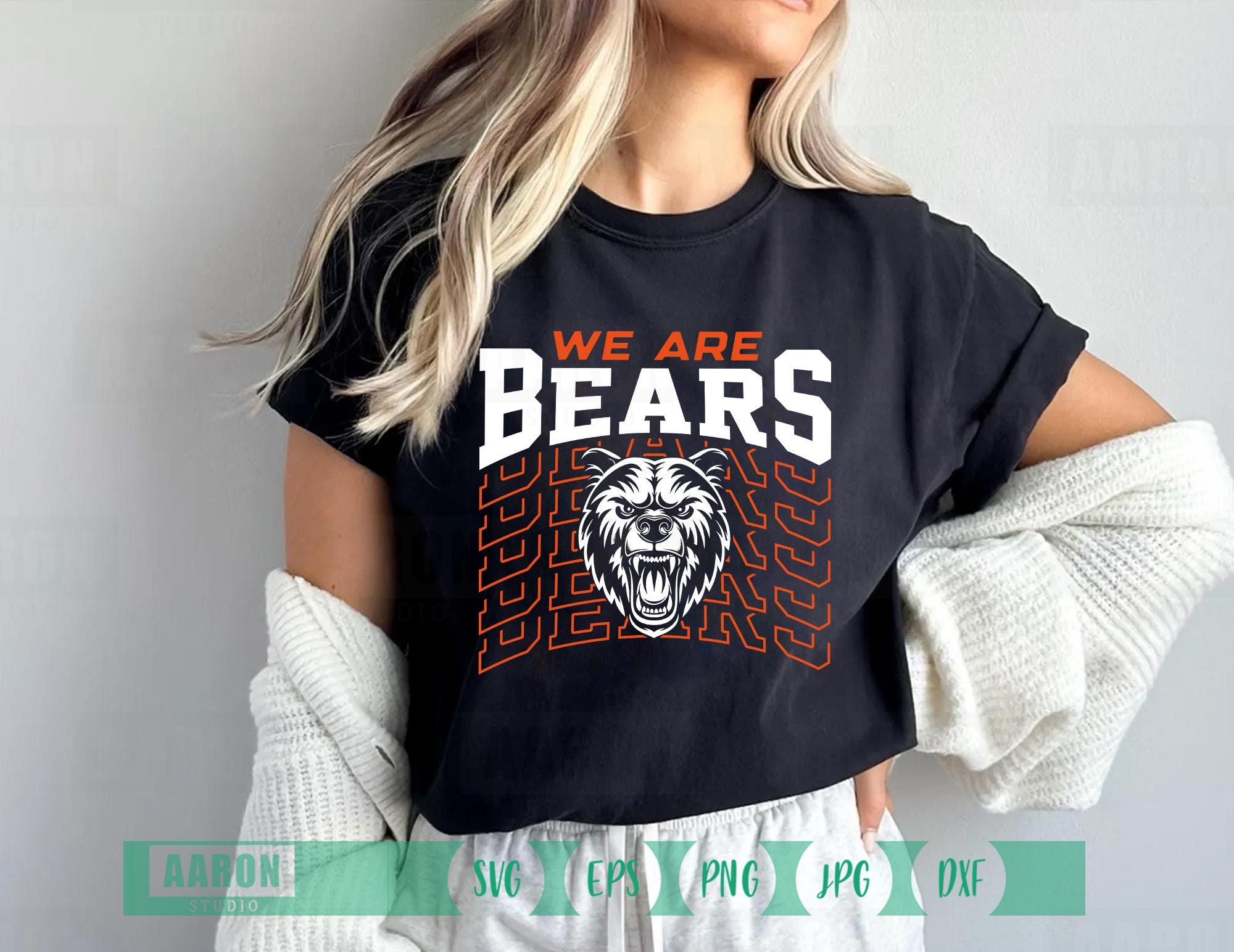 Bears SVG PNG Bundle – Mascot Shirt Designs Digital Download - Etsy