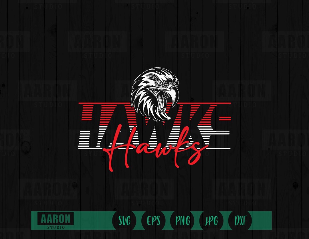 Hawks Mascot SVG PNG, School Spirit Design (instant Download) - Etsy