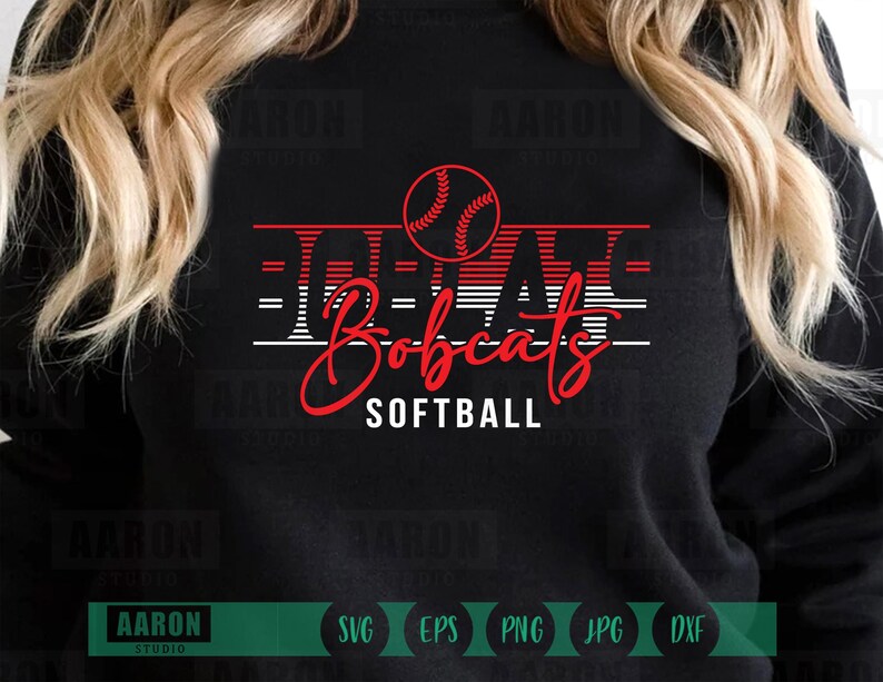 Bobcats Softball Mascot SVG, PNG, DXF (digital Files) - Etsy