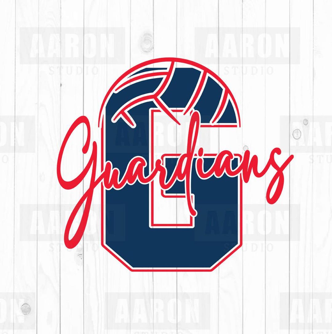 Guardians Volleyball SVG PNG DXF, Volleyball Svg, Guardians Mascot Svg ...