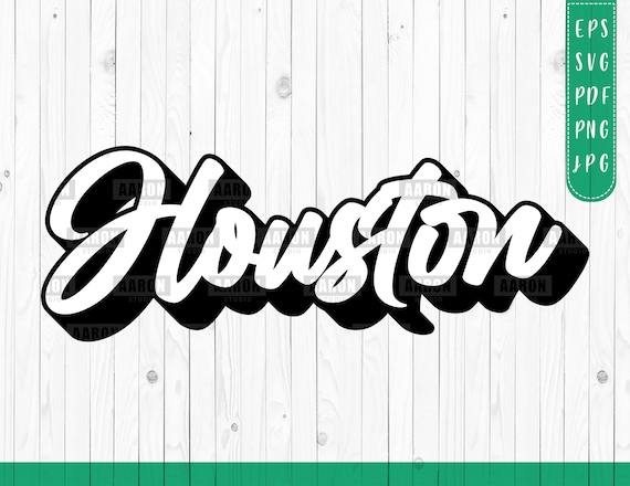 Houston City Letter Prints Svg Print for Apparel Patch - Etsy