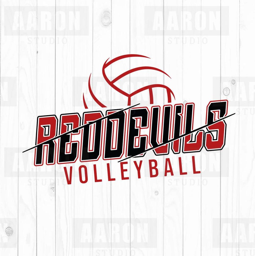 Red Devils Volleyball SVG, PNG, DXF (digital Download) - Etsy