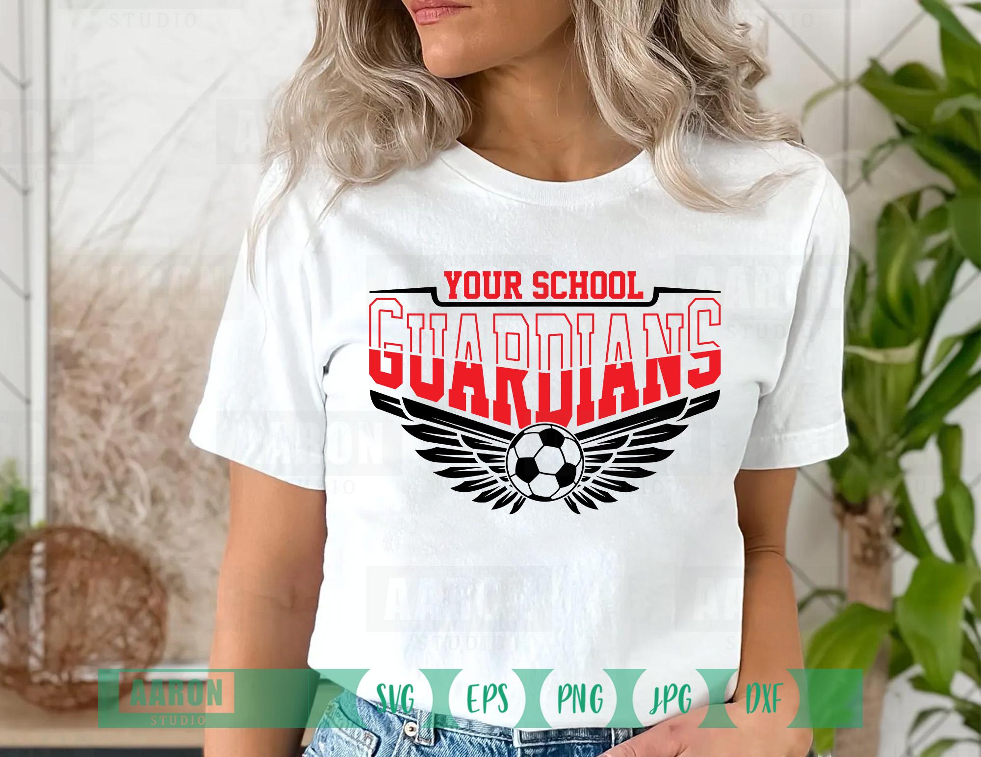 Guardians Soccer Mascot SVG, Custom Cheer Design (digital Files) - Etsy