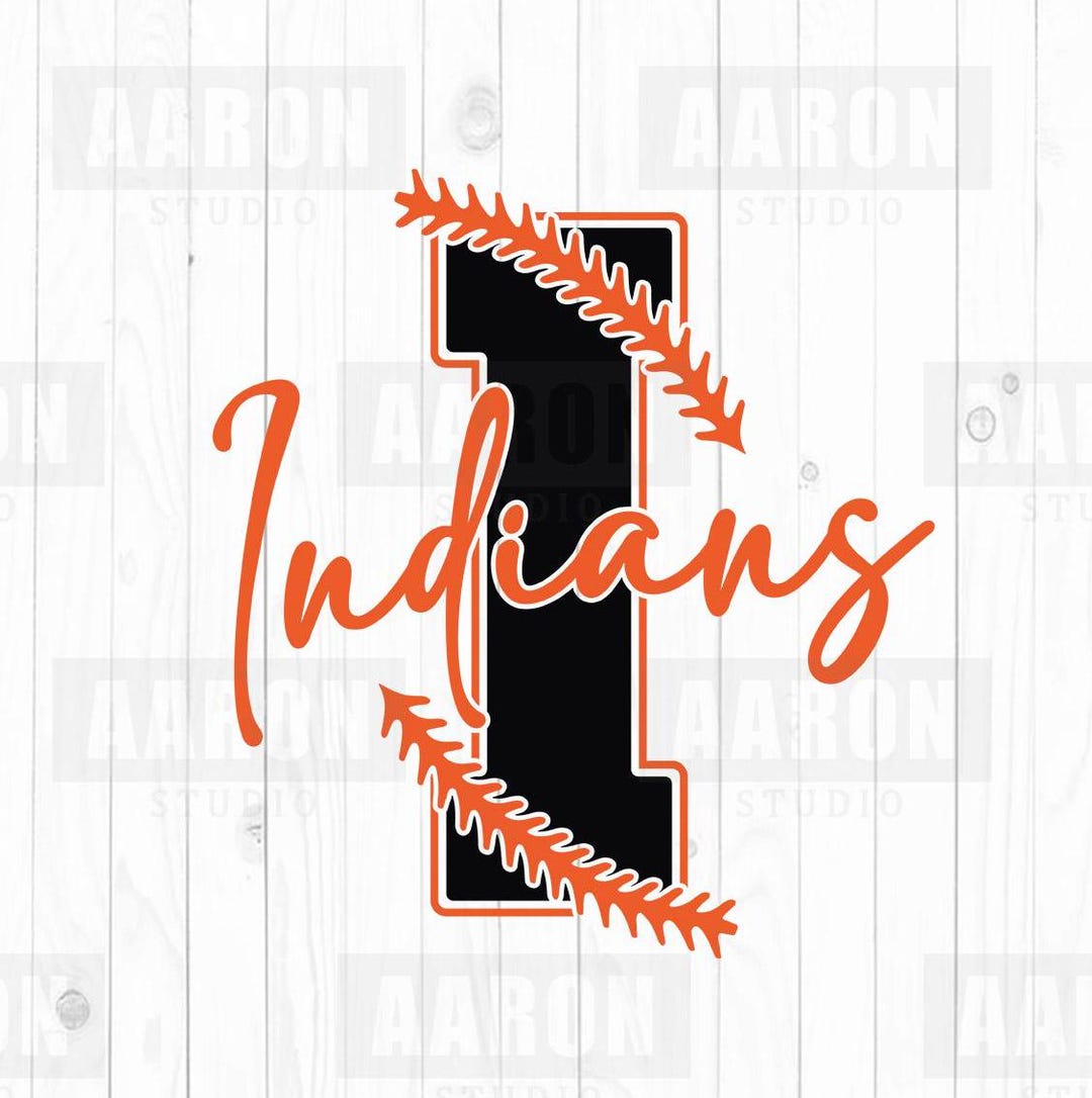 Indians Baseball SVG PNG DXF, Indians Svg, Baseball Svg, Indians Mascot ...