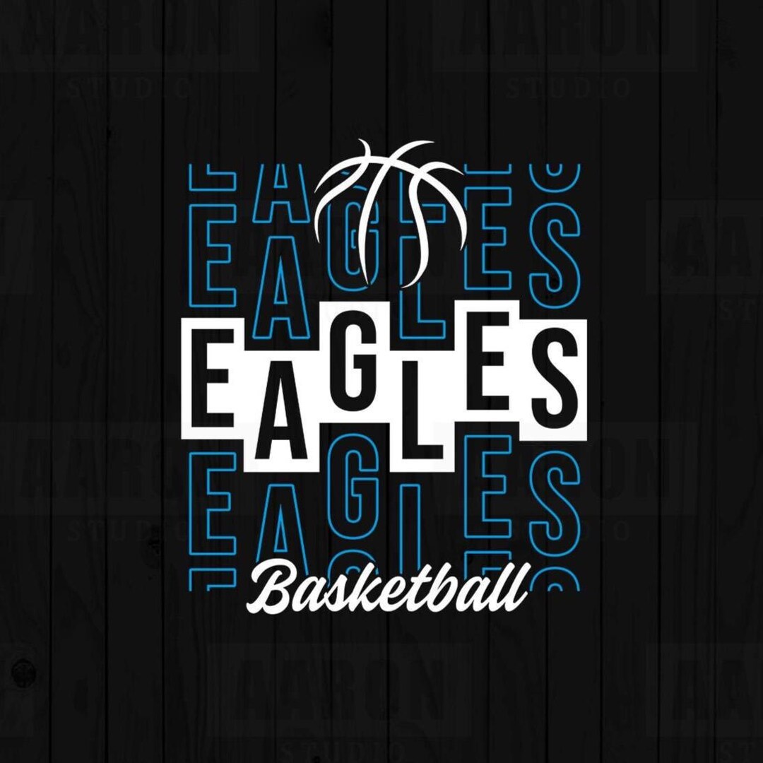 Eagles Basketball Stacked Design SVG, PNG, DXF (digital Files) - Etsy