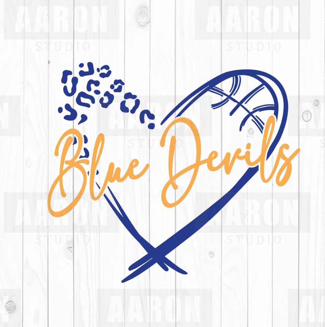 Blue Devils Leopard Basketball SVG PNG DXF, Basketball Svg, Blue Devils ...