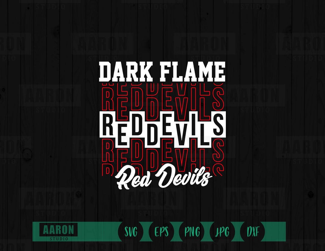 Red Devils SVG PNG, Mascot Svg, Red Devils Mascot Svg, Red Devils Mom ...