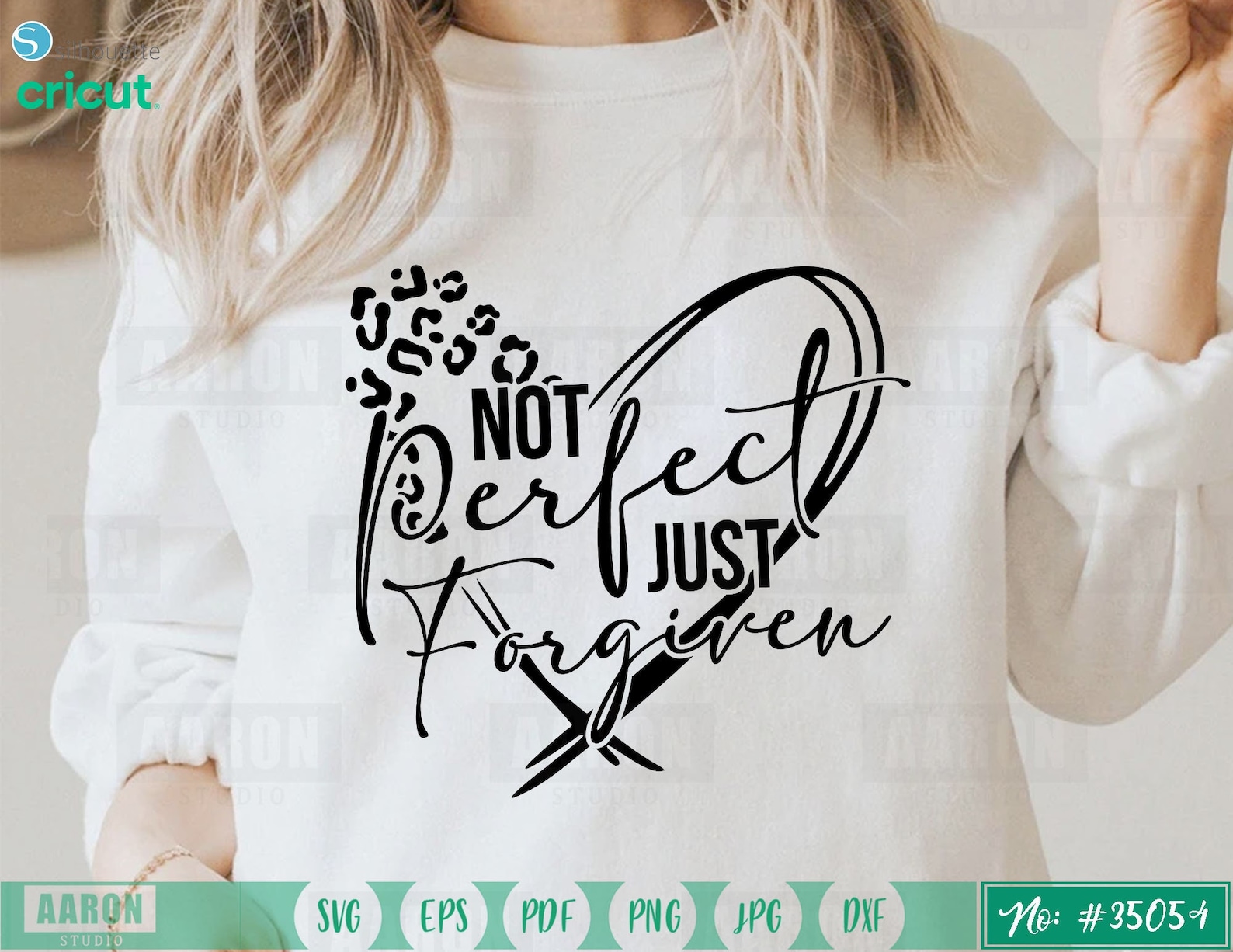 Not Perfect Just Forgiven Svg Insprational Phrase Svg - Etsy