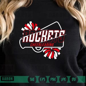 Rockets Cheer Mascot SVG PNG, School Spirit Design (easy Cutting File ...