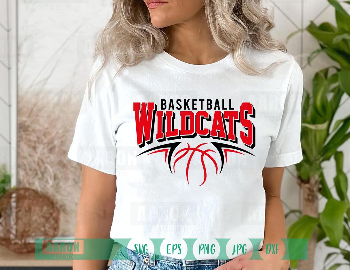 Wildcats Basketball SVG, Mascot Design (digital Files) - Etsy