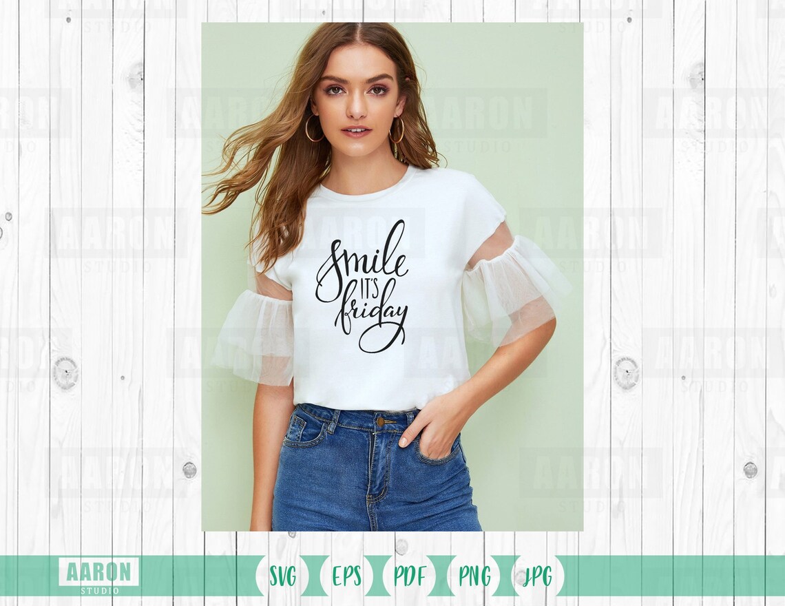 Smile It's Friday SVG Fridat SVG Weekend SVG Friday - Etsy