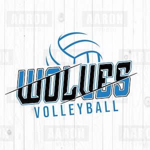 Wolves Volleyball SVG PNG DXF, Wolves Volleyball Svg, Wolves Mascot Svg ...