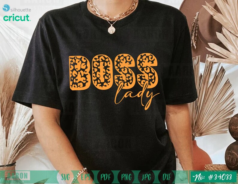 Boss Lady Svg Leopard Font Svg Small Bussines Woman Svg - Etsy