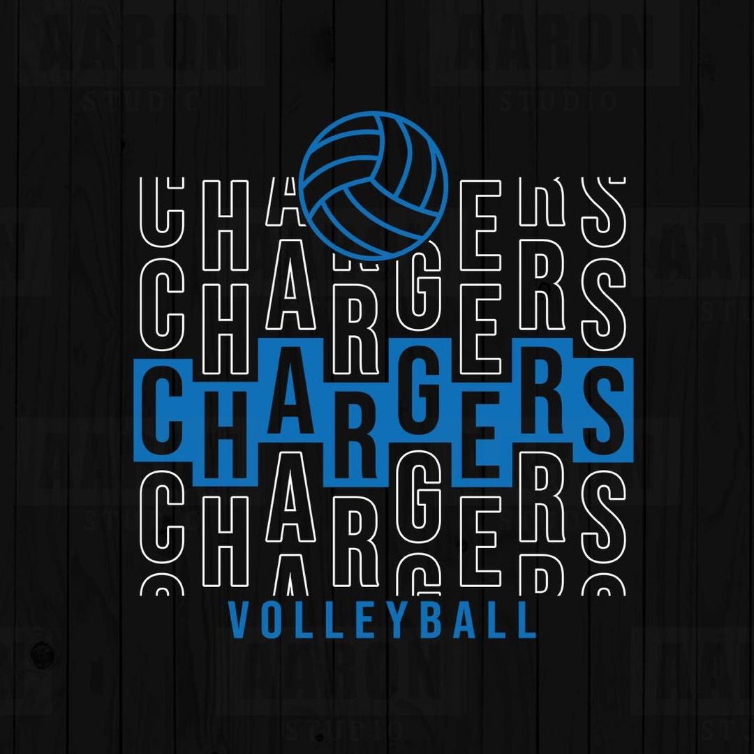 Chargers Volleyball SVG, Mascot, Mom, Cheer (digital Files) - Etsy