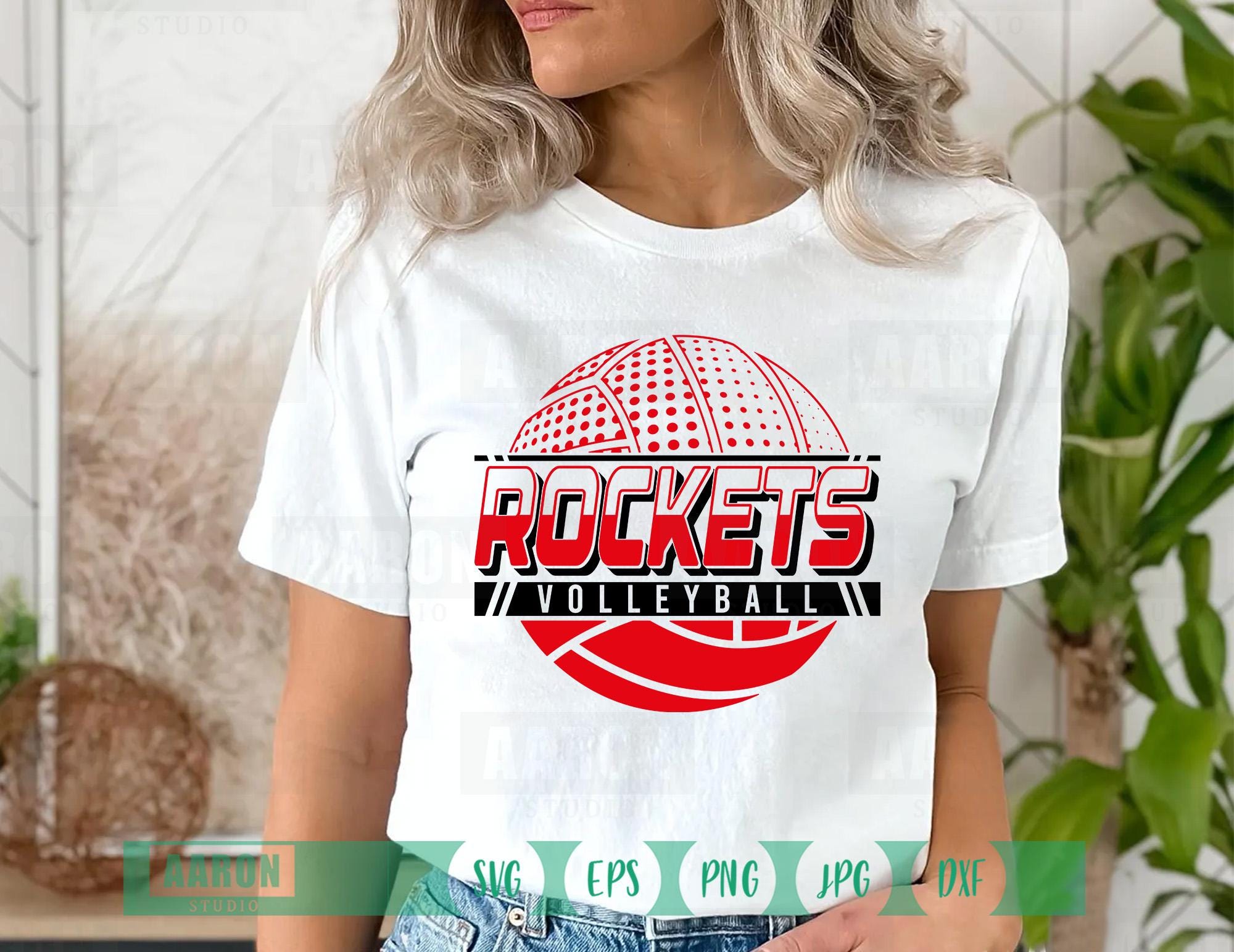 Rockets Volleyball SVG PNG DXF, Rockets Volleyball Svg, Rockets Mascot ...