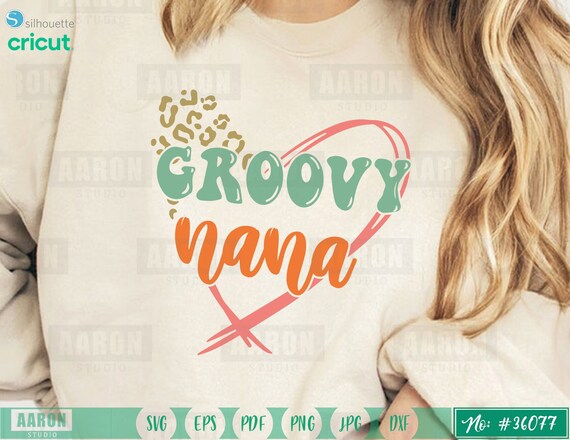 Groovy Nana Svg Groovy Grandmother Svg Leopard Cheetah Svg - Etsy