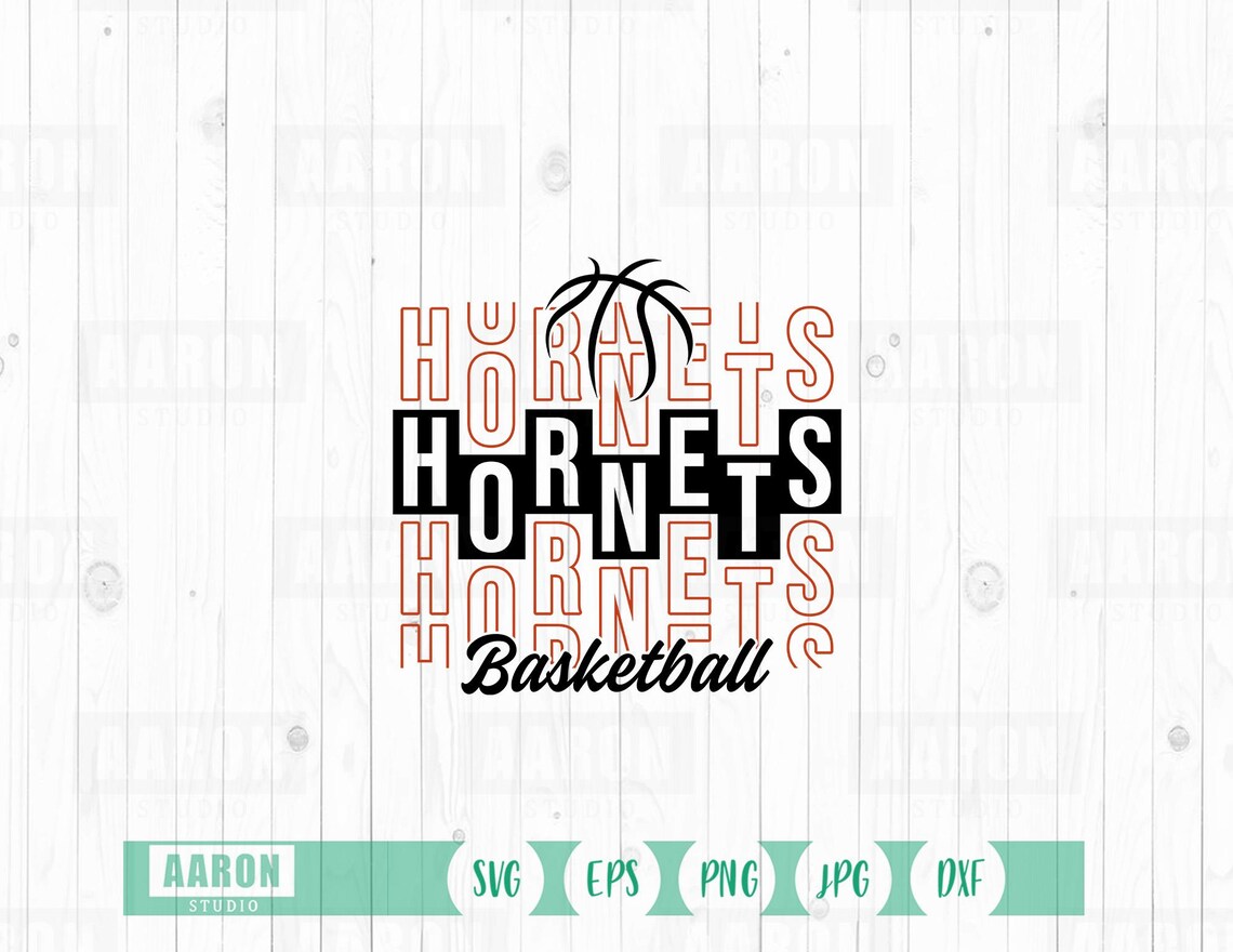 Hornets Stacked Basketball (svg, Png, Dxf, Pdf, Jpeg) - Etsy