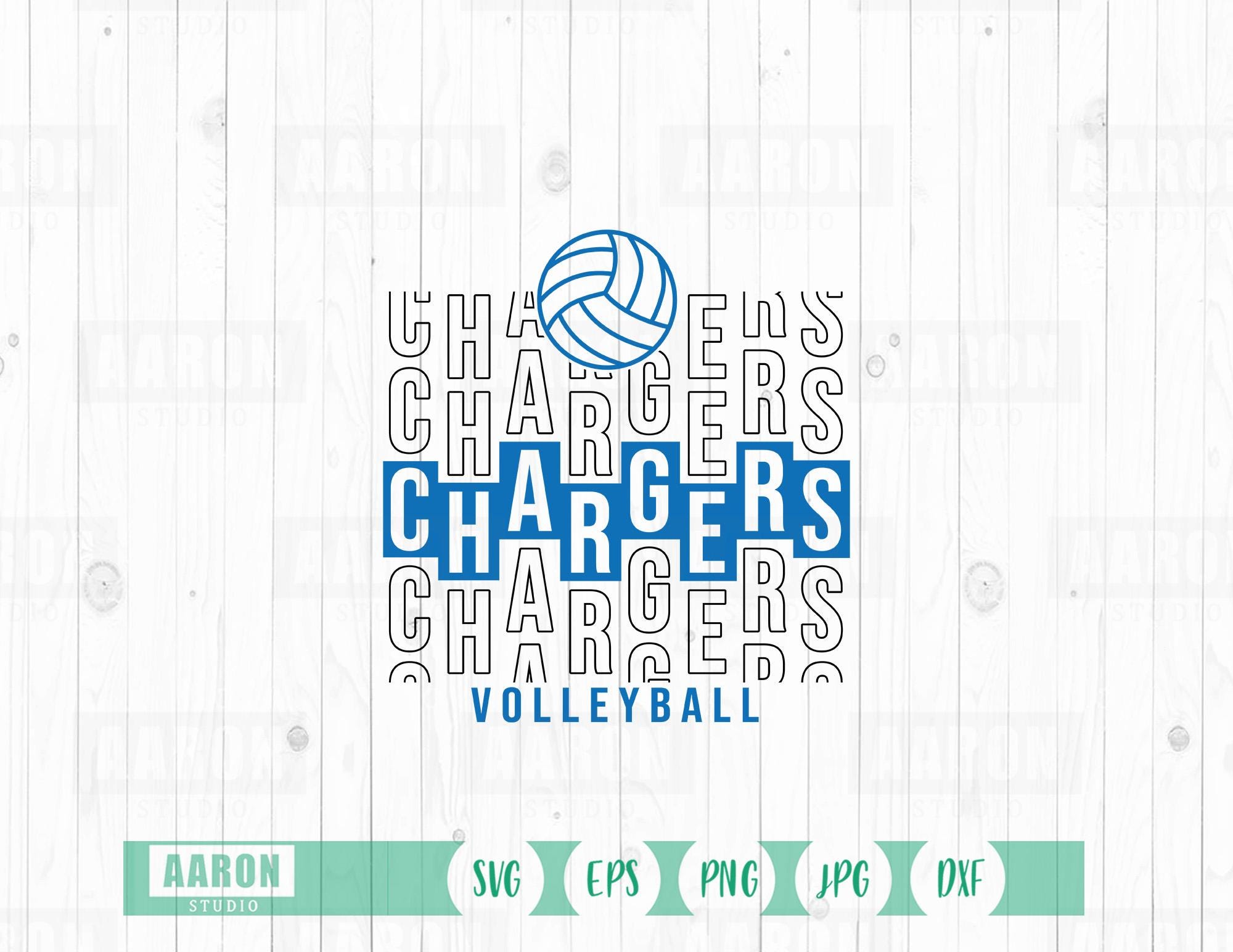 Chargers Volleyball SVG, Mascot, Mom, Cheer (digital Files) - Etsy