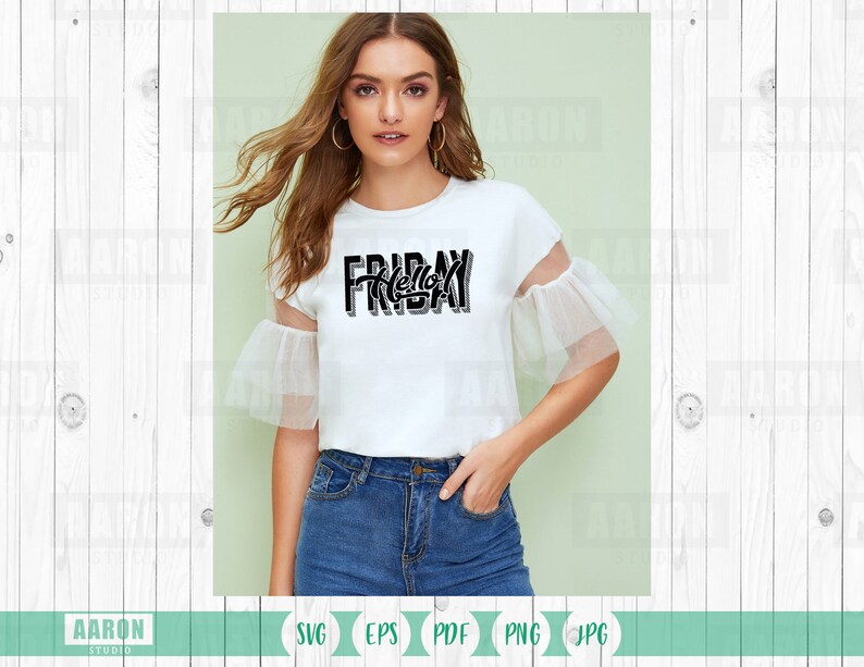 Hello Friday SVG Weekend SVG Friday Shirt Design Clipart - Etsy