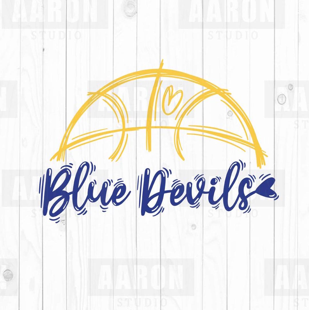 Blue Devils Basketball SVG PNG DXF, Basketball Svg, Blue Devils Mascot ...