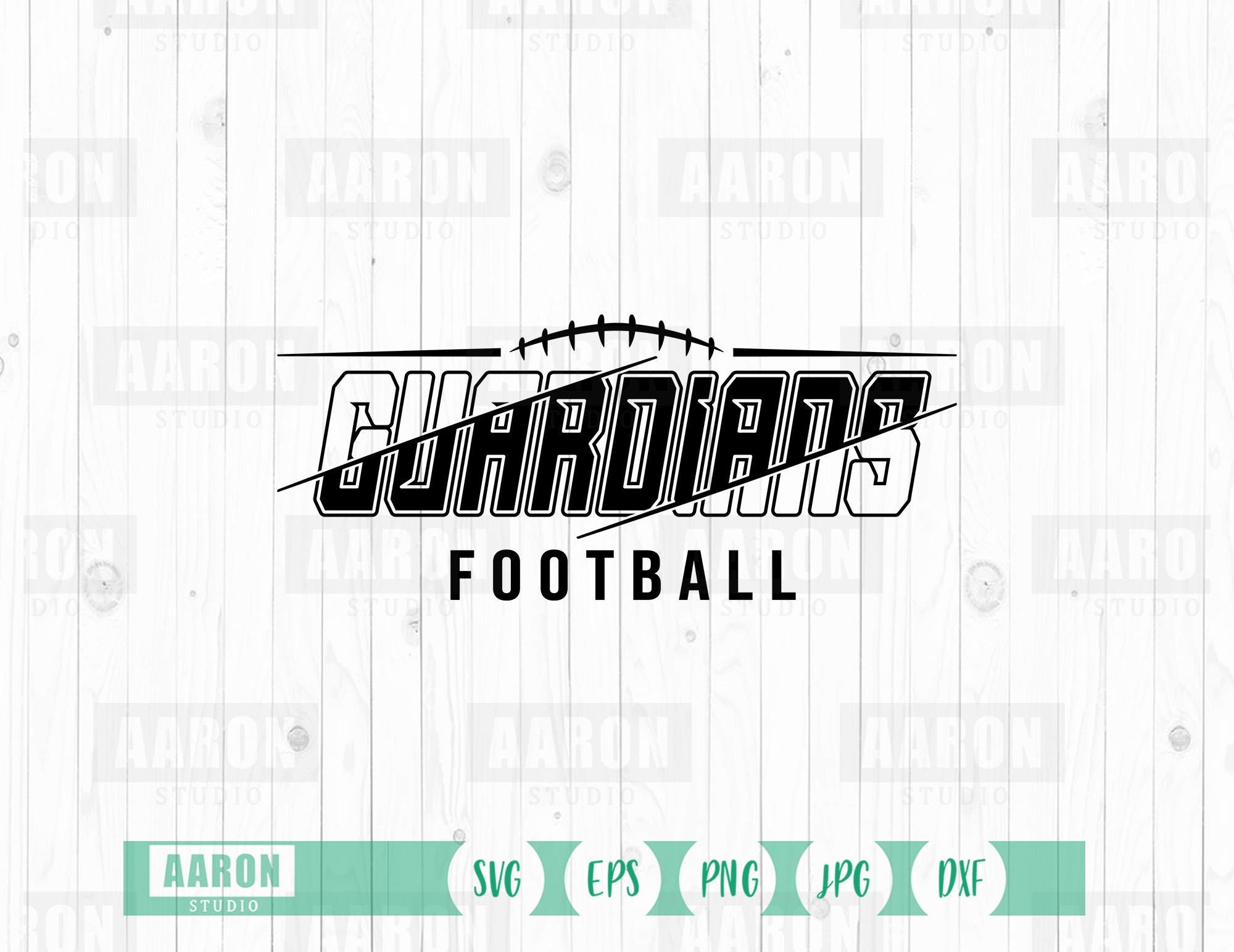 Guardians Football SVG PNG DXF, Football Svg, Guardians Mascot Svg ...