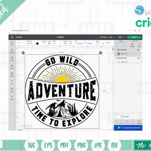 Go Wild SVG, Adventure Svg, Camp Fire Svg, Camp Life Svg, Vacation Svg ...