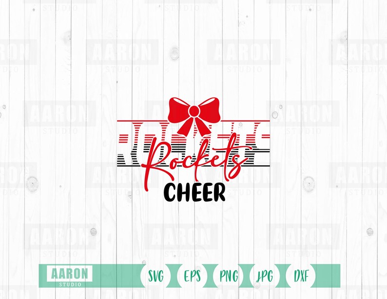 Rockets Cheer SVG, School Spirit Bow Mascot (easy Cutting File) - Etsy