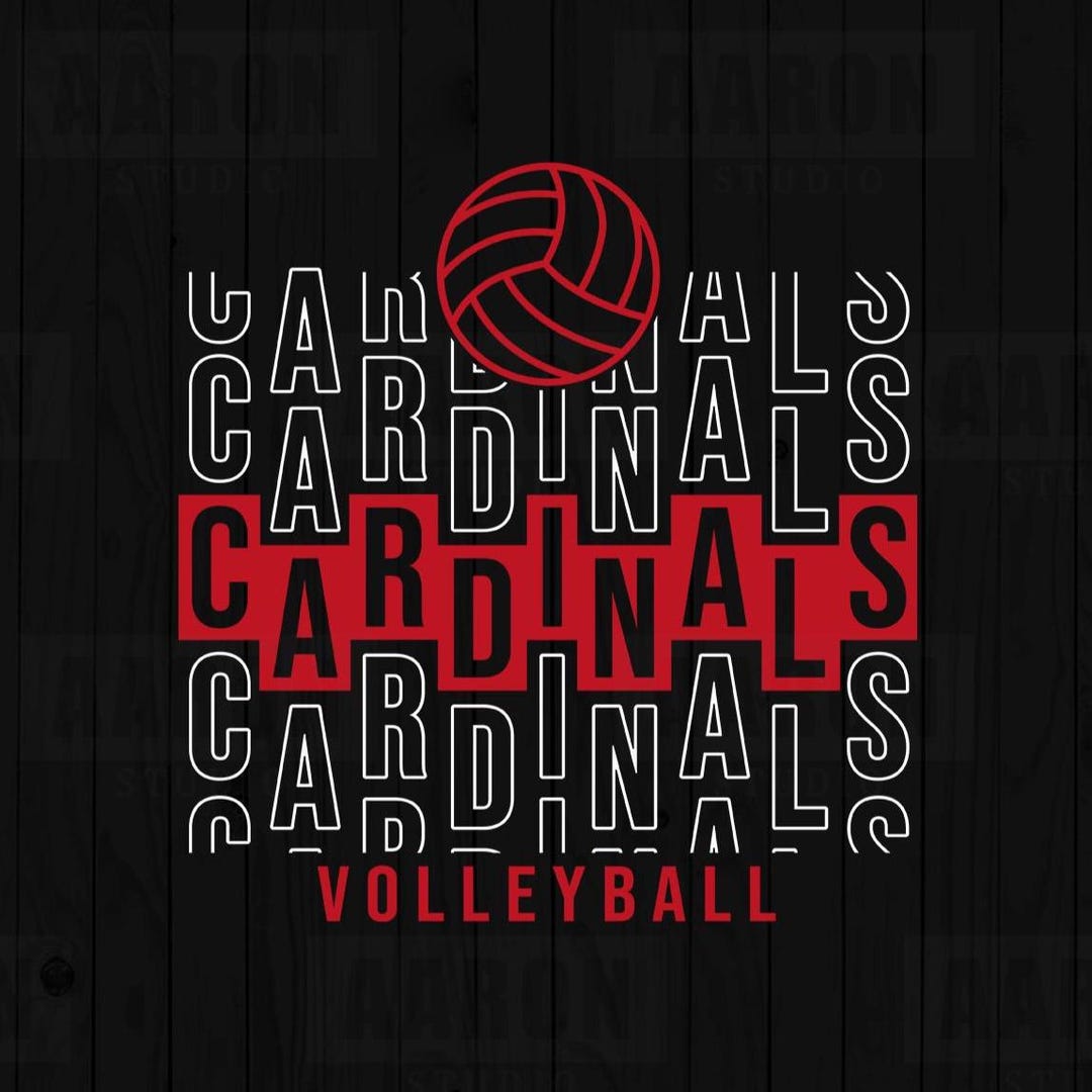 Cardinals Volleyball Mascot SVG, PNG, DXF (digital Download) - Etsy