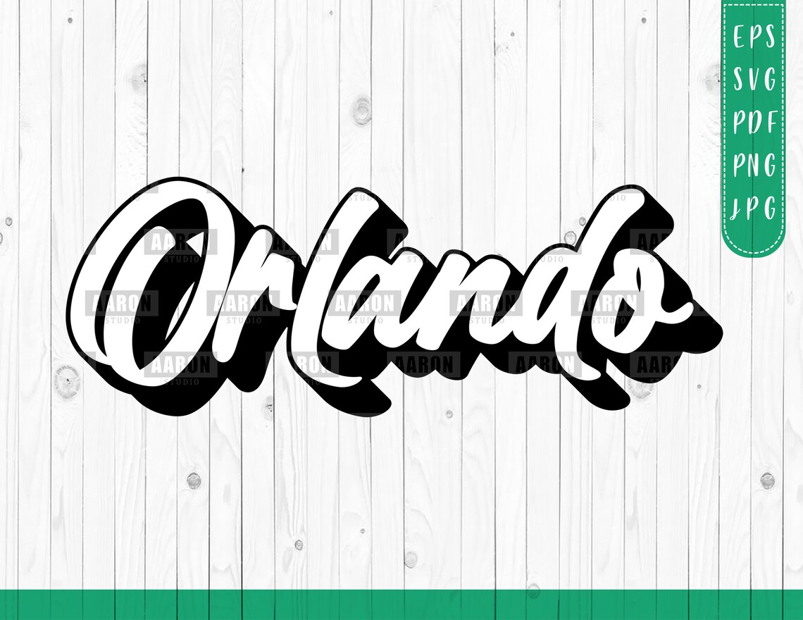 Orlando City Letter Prints Svg Print for Apparel Patch - Etsy