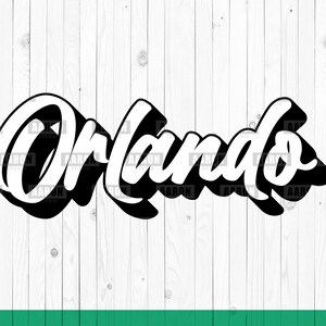 Orlando - City Letter Prints Svg , Print for Apparel , Patch , Sticker ...