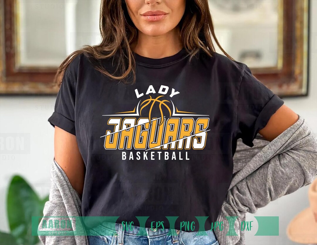 Lady Jaguars Basketball SVG PNG, Lady Jaguars Mascot Svg, Basketball ...