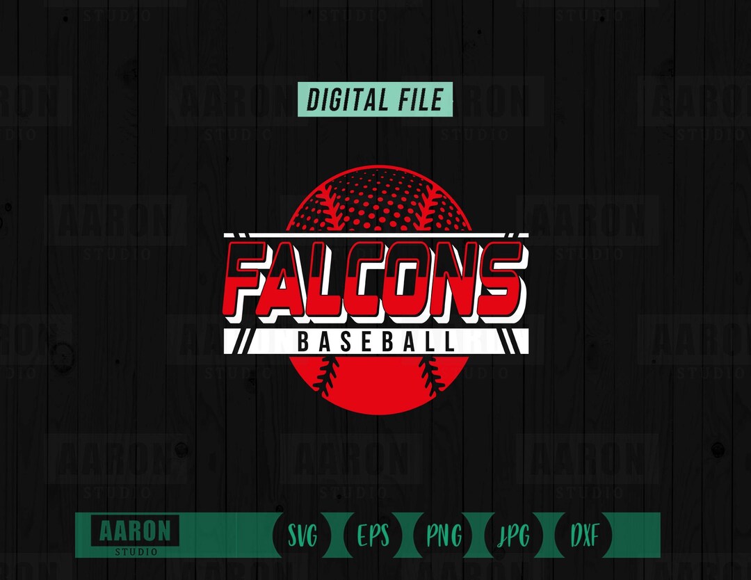 Falcons Baseball SVG PNG DXF, Falcons Svg, Baseball Svg, Falcons Mascot ...